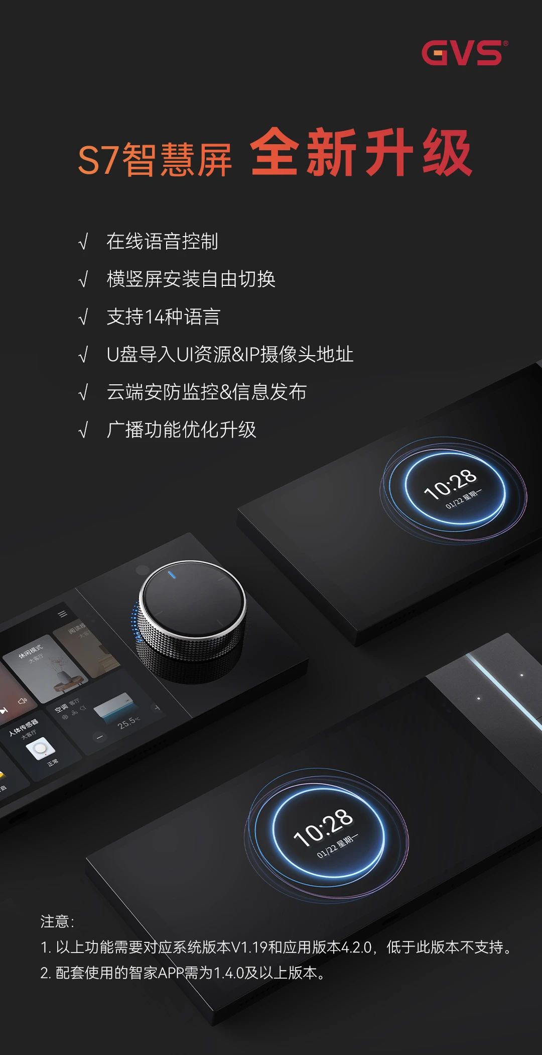 GVS X 新品 | S7智慧屏再升级，一代更比一代强！-千家智能家居网